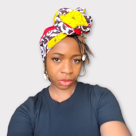 Zesty Couture | Accessories | African Print Infinity Scarf And Head ...